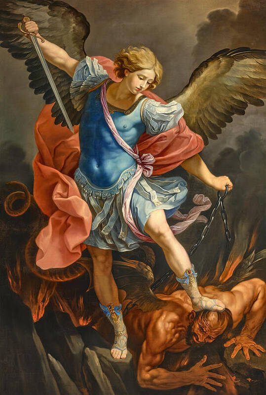 The Archangel Michael Defeating Satan - Art Print – Zapista